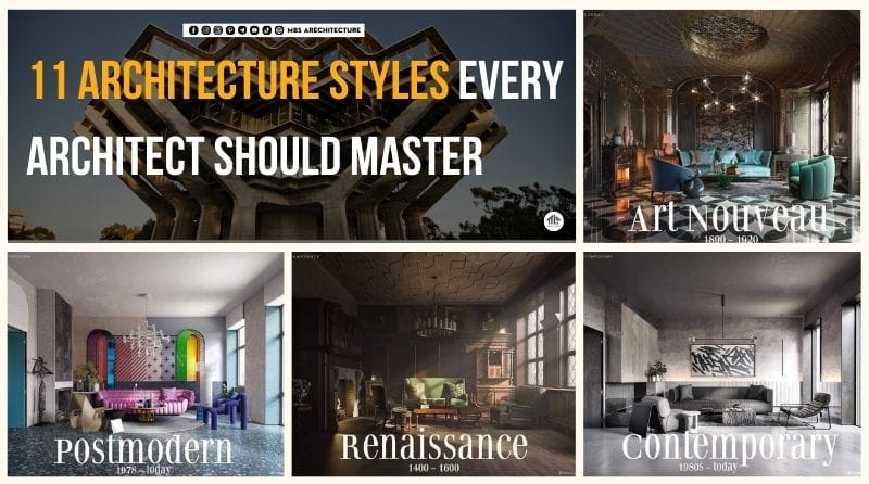 11 Architecture Styles Every Architect Should Master | MBS Architecture